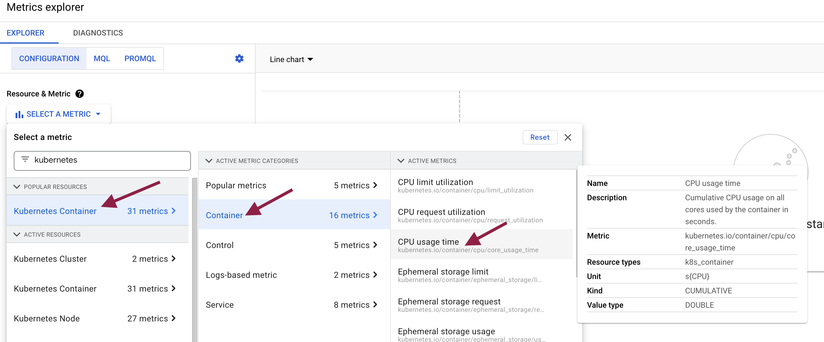 Monitor a Pod’s container-resources in GCP – marcduerst.com